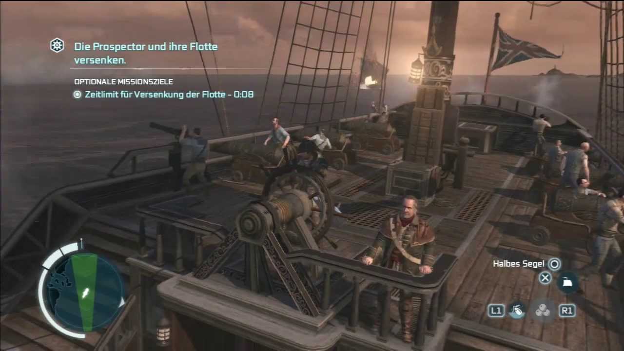 Assassins Creed 3 Maritime mission 100% syncron (Jagt auf die ...