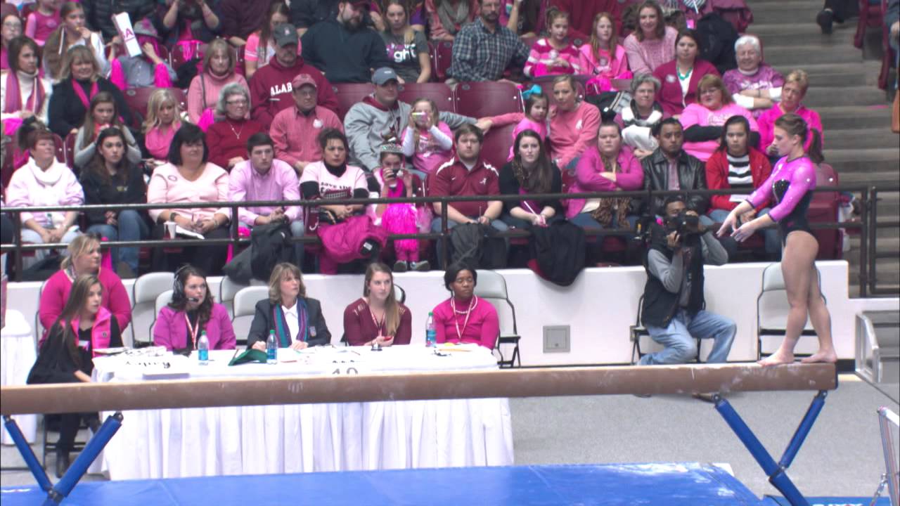 Alabama Gymnastics: Sarah DeMeo on the Balance Beam vs. Arkansas - YouTube