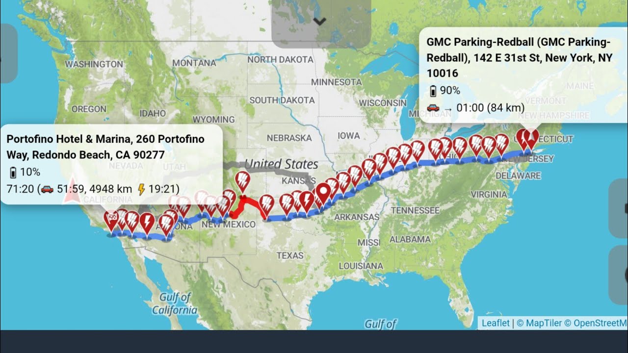 Cannonball Run Route