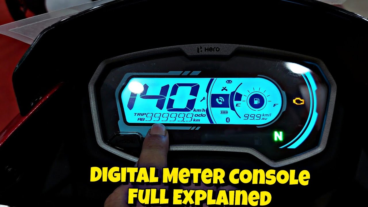 2022 Hero Passion Xtec BS6 New Meter Console Full Explained | New ...