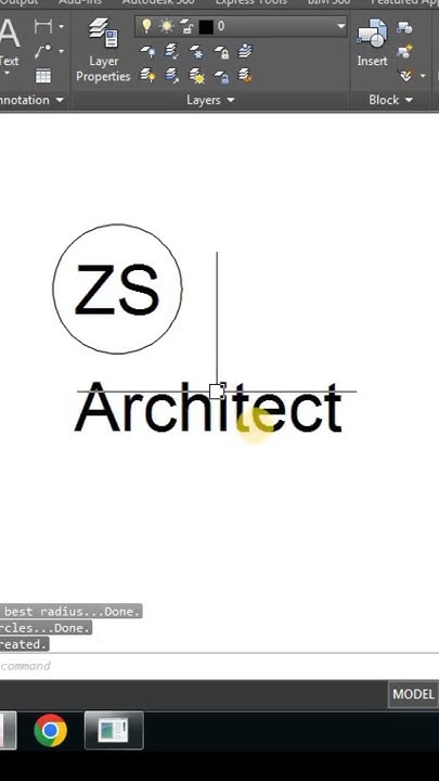Autocad tips border on text || use TCIRCLE command in autocad #shorts #viral #viralshorts # ...