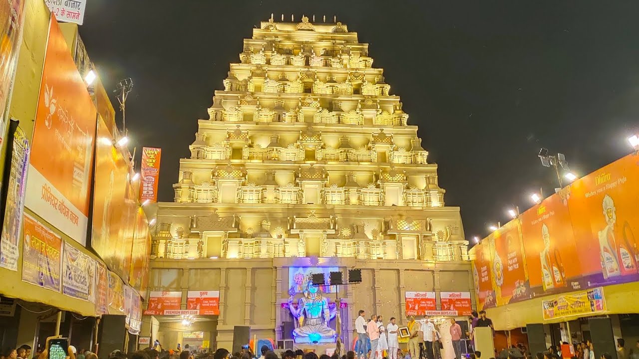 Hathua Market Durga Maa Pandal #varanasi #ashishmishra vlog - YouTube