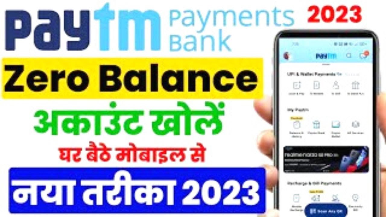 Paytm Payment Bank Open Account | Paytm Payment Bank Zero Balance ...