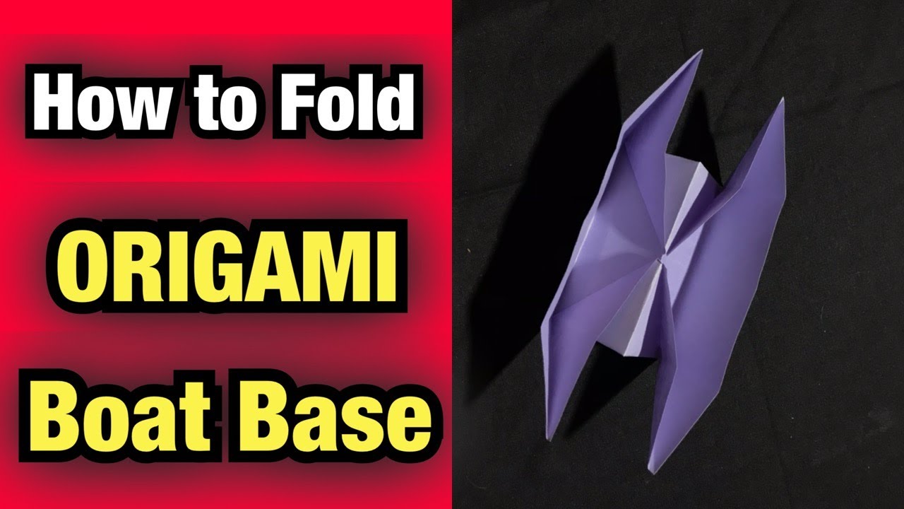 Origami Boat Base: Step-by-Step Guide to Make a Classic Paper Boat – easy origami tutorial