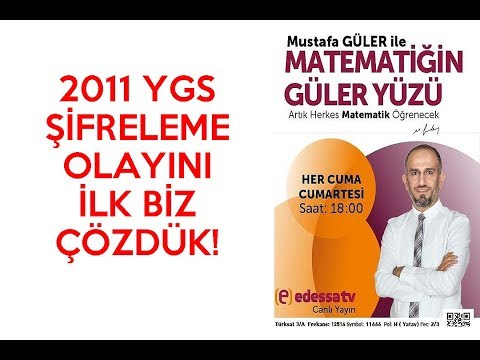 Ulusal Basında Matematiğin Güler Yüzü - YGS Şifreleme Hakkında
