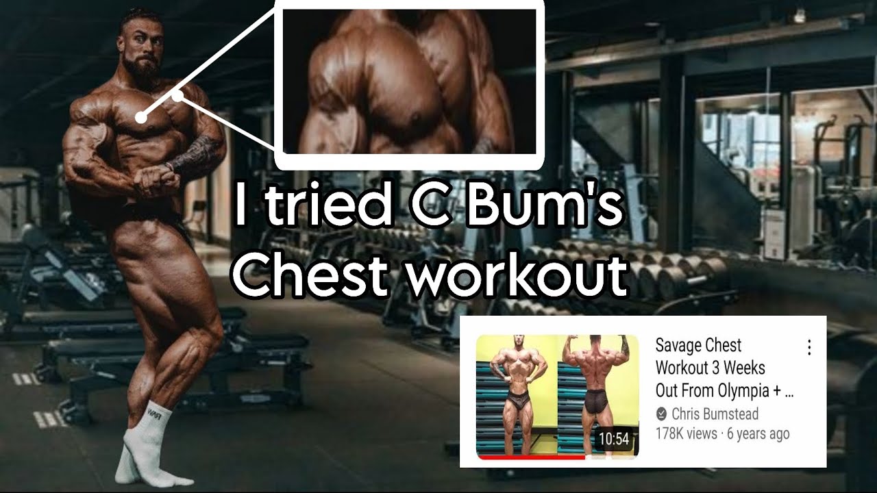 I tried C Bum's Chest workout while Avoiding others getting distracted ...
