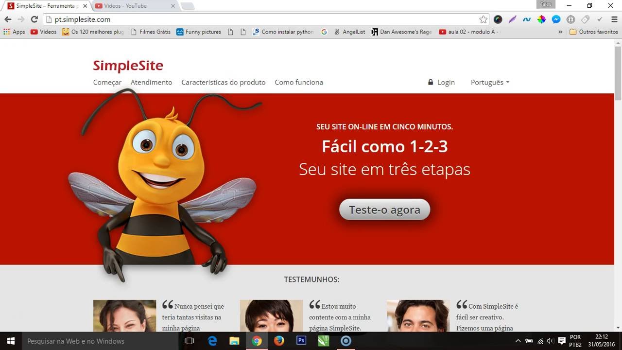 SimpleSite - Como Criar um Site Gratis no SimpleSite - YouTube