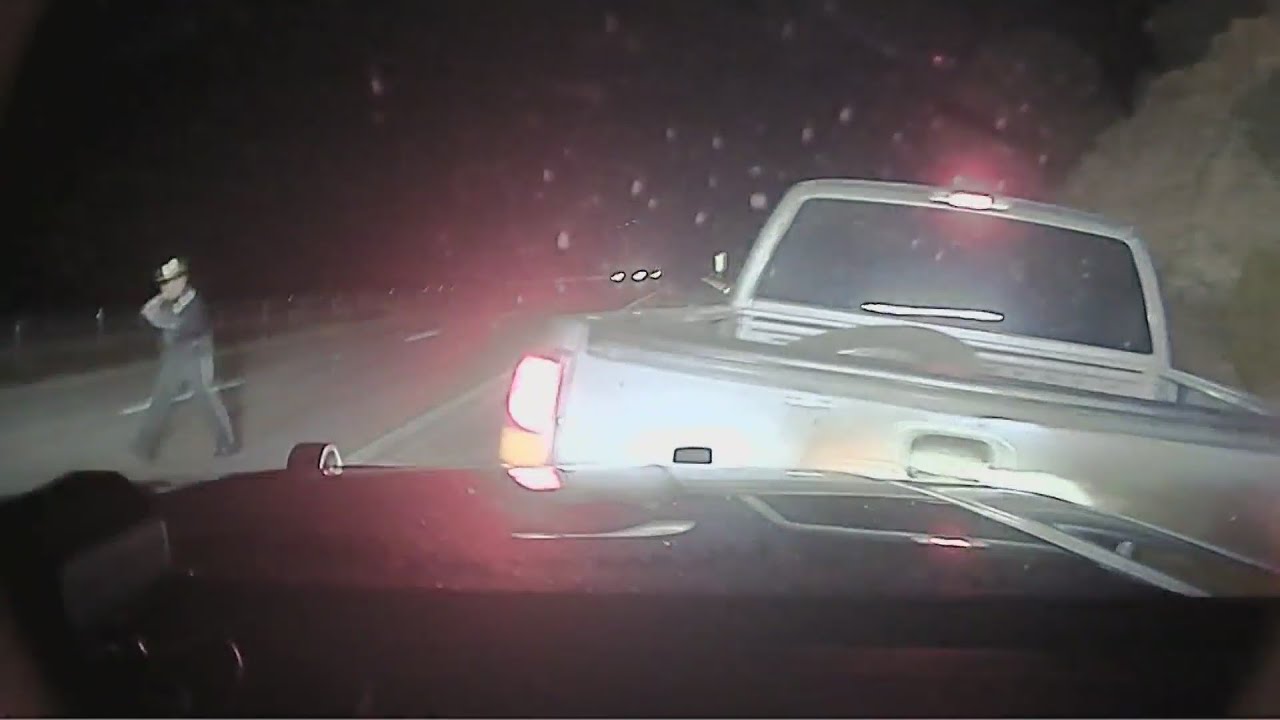 New video: man backs into police car, starts high speed chase before ...