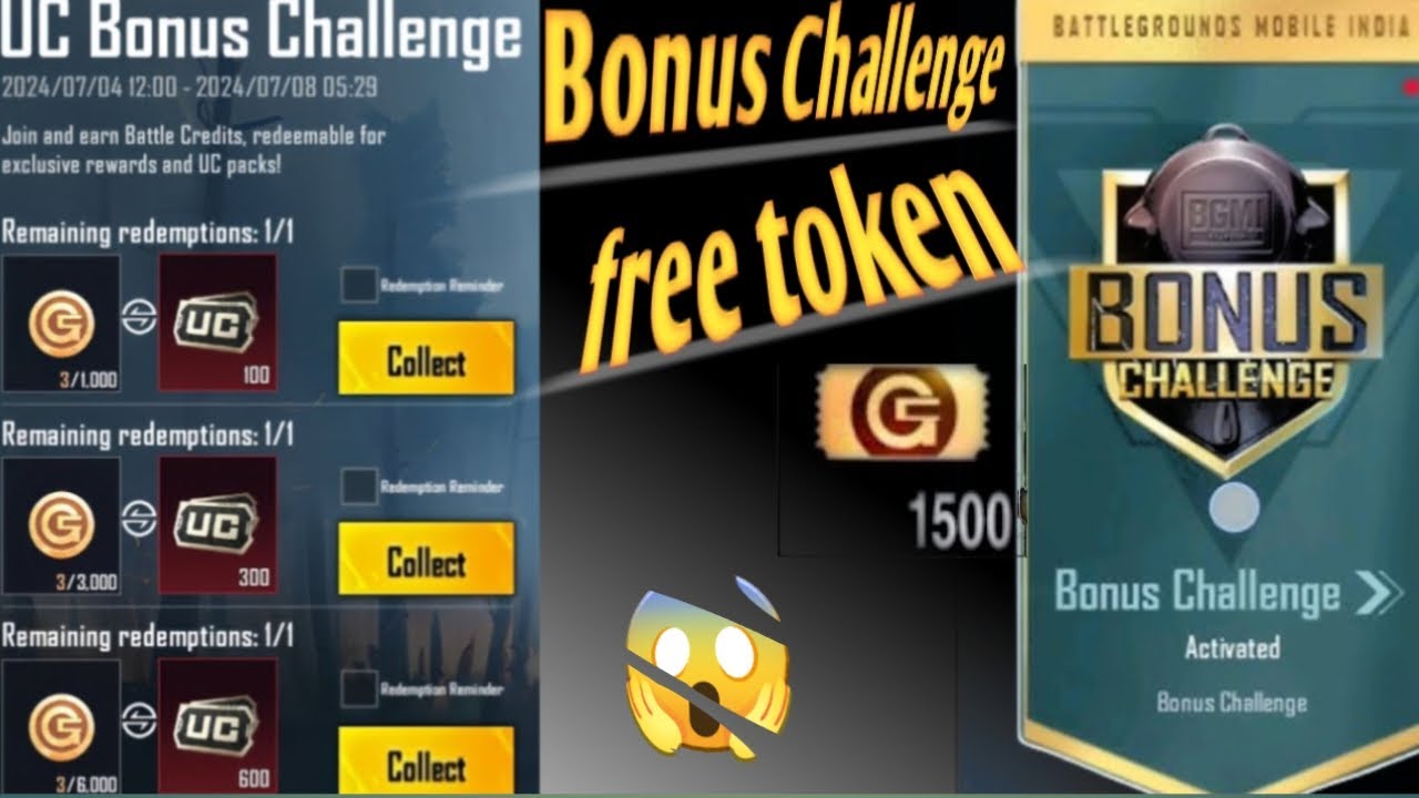 How to get bonus challenge 🎉// bonus challenge free token // free mein ...
