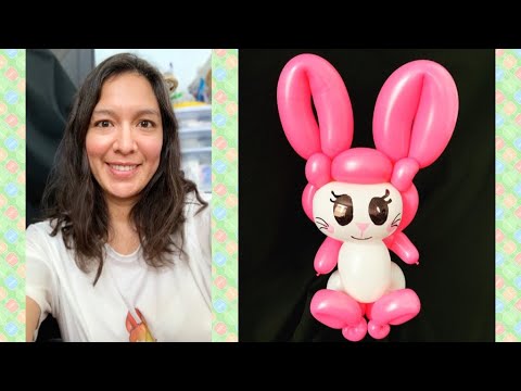 Bunny balloon tutorial, rabbit balloon twisting tutorial. Conejo ...