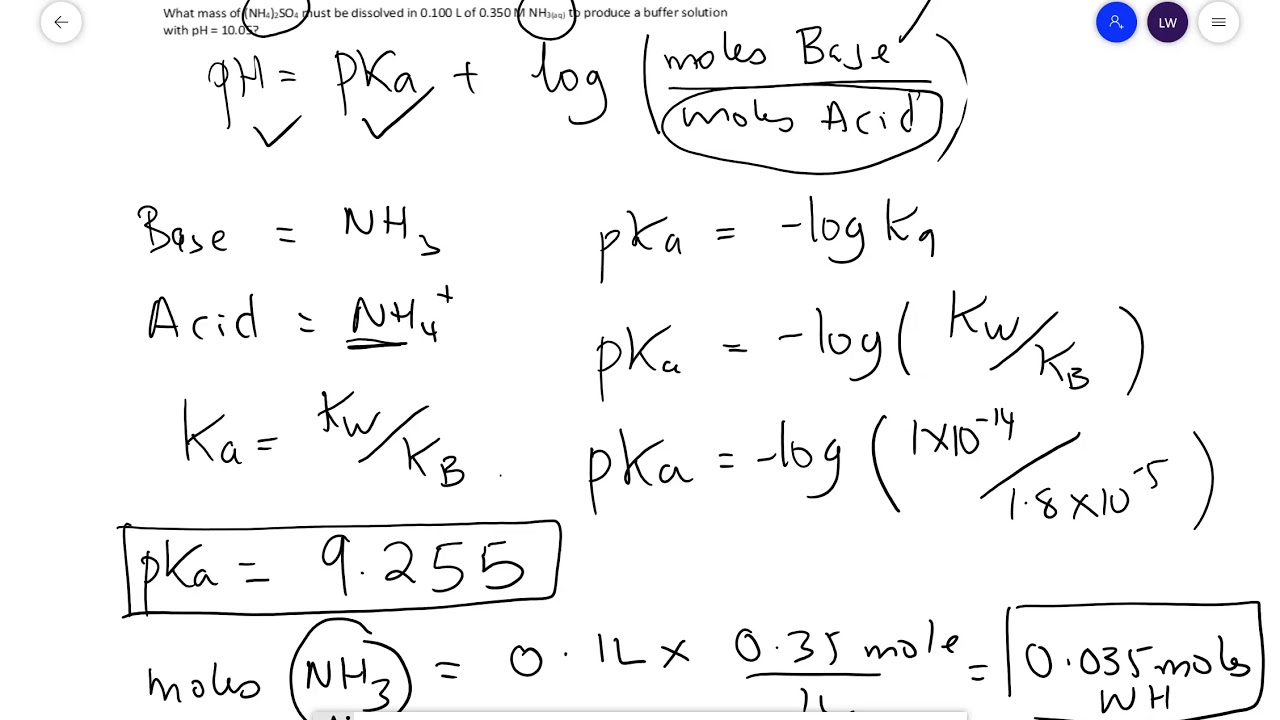 ammonium sulfate buffer - YouTube