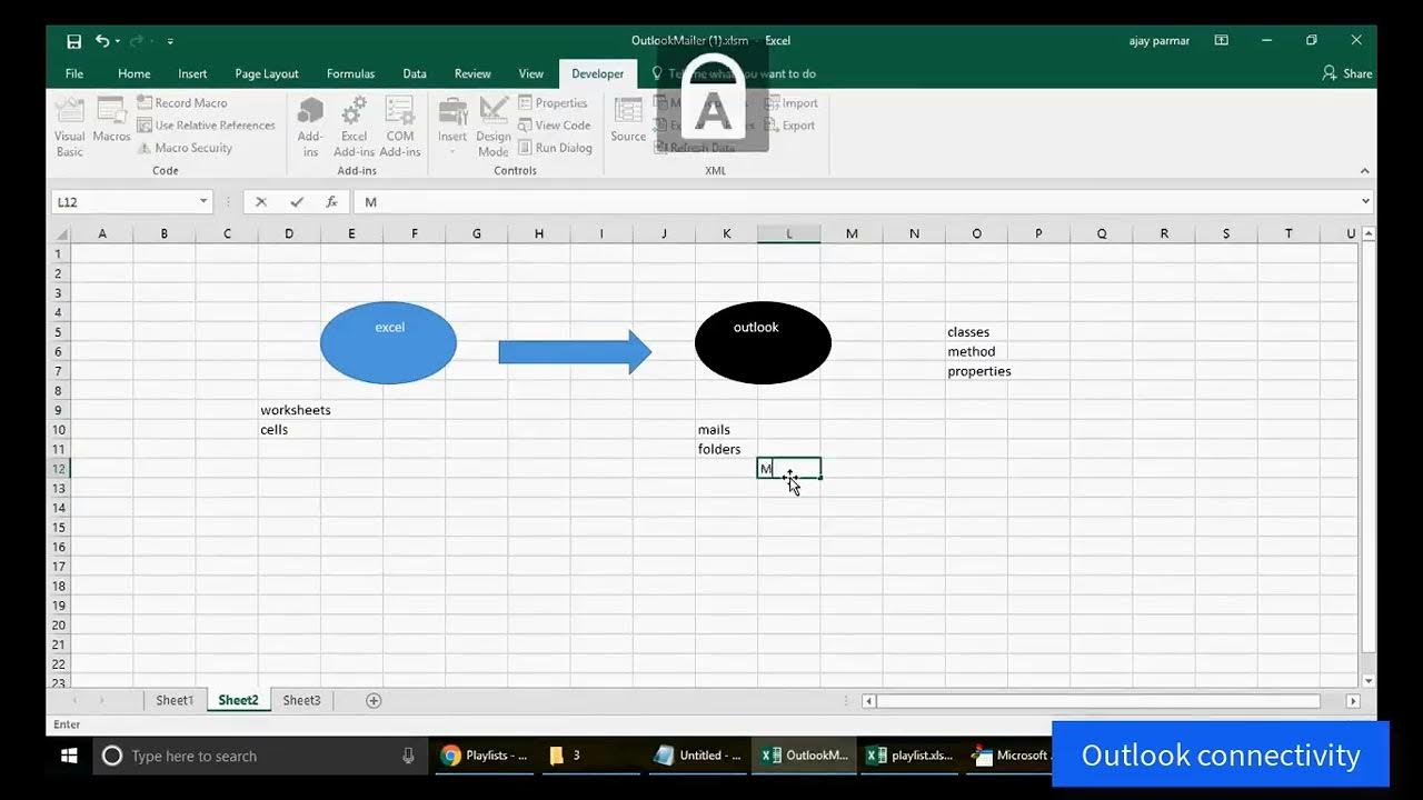 Excel VBA Outlook Automations- Lecture5 - Chapter13 - English language - YouTube