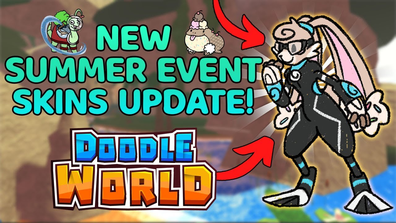 DOODLE WORLD - NEW SUMMER EVENT LEAKED SKINS + UPDATES - ROBLOX - YouTube