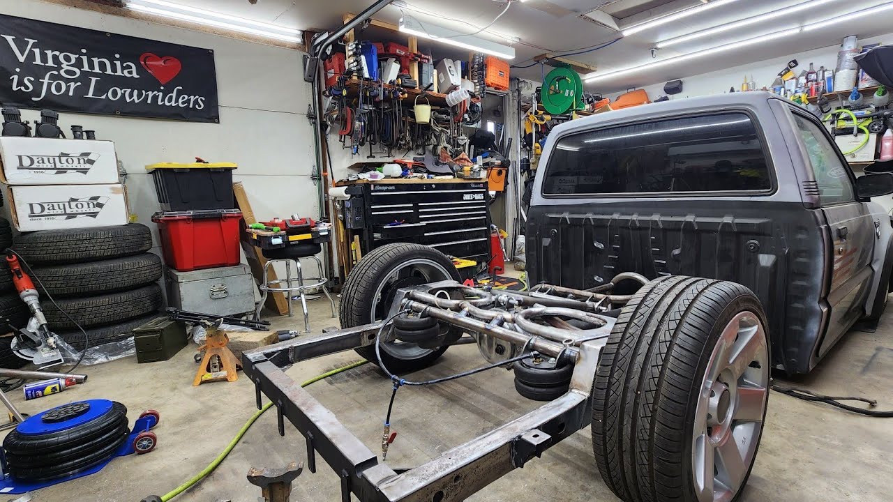 Bagged Mini Truck build #11 - YouTube