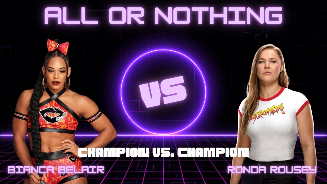 WWE 2K 23 ( 4K UHD ) Dream Match Ronda Rousey vs. Bianca Belair ...