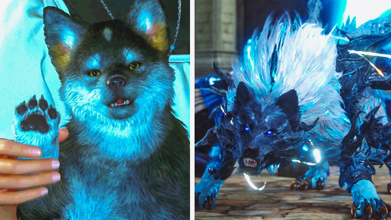 Torgal Being a Good Boy and Evolution To Fenrir - Final Fantasy 16 all Torgal Scenes - YouTube