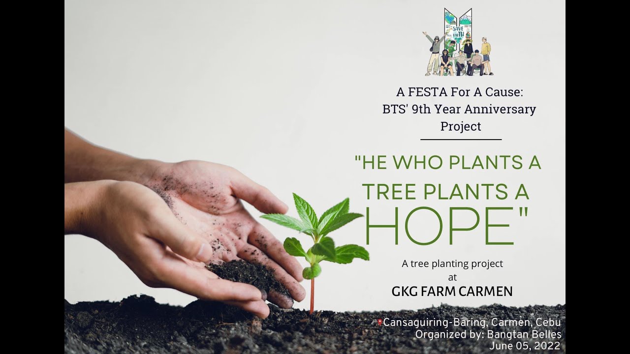 BTS FESTA FOR A CAUSE: Tree Planting Project | Bangtan Belles - YouTube