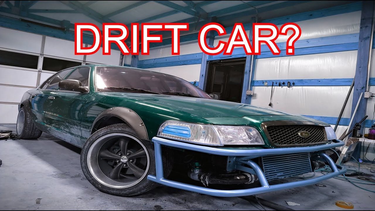 SUPERCHARGED Crown Vic gets a DRIFT Bash Bar - YouTube