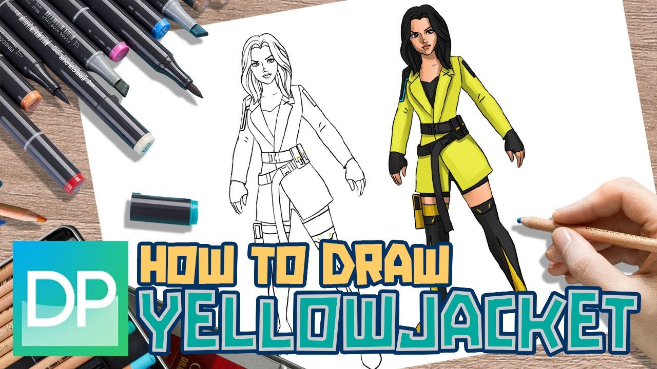 [DRAWPEDIA] HOW TO DRAW YELLOWJACKET from FORTNITE - STEP BY STEP ...