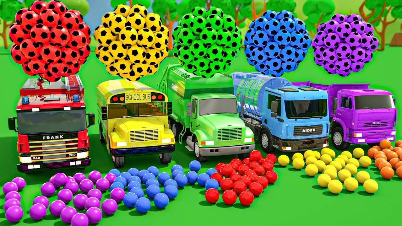Sing a Song in 60 Minutes with Color Balls! Wheels On the Bus Baby ...