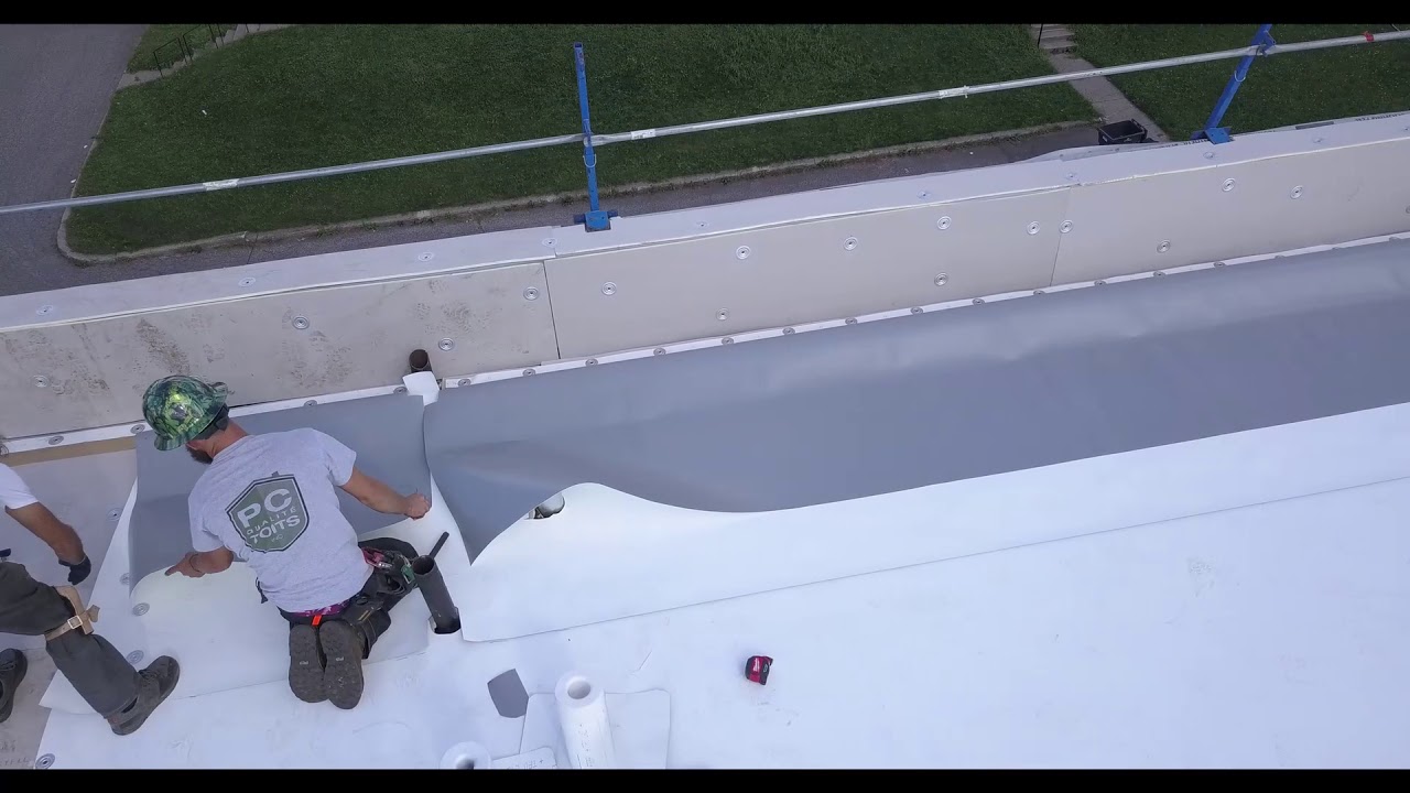 TPO Firestone PC Qualité Toits Inc membrane blanche toiture blanche ...