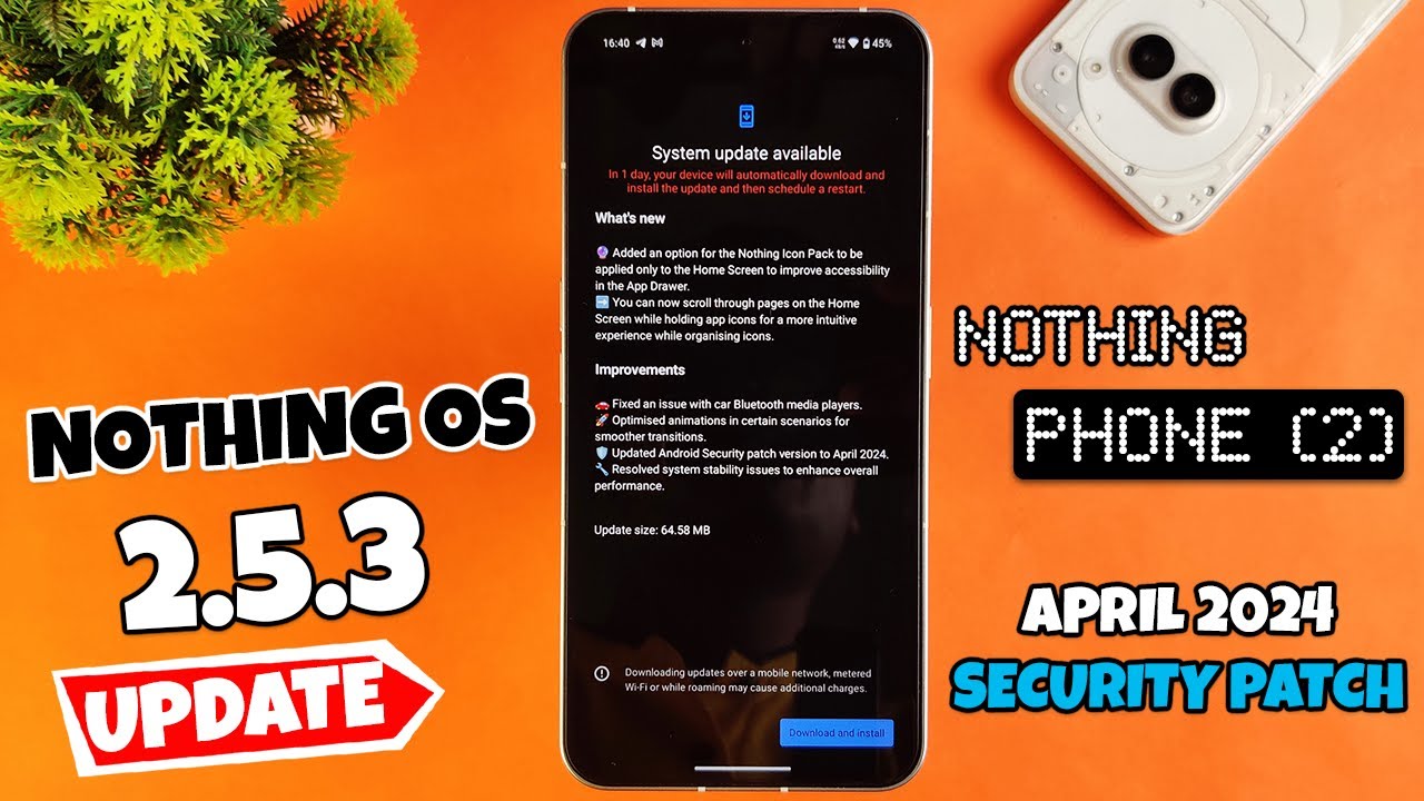 Nothing Phone (2) Gets April 2024 Security Update with Nothing OS 2.5.3 ...
