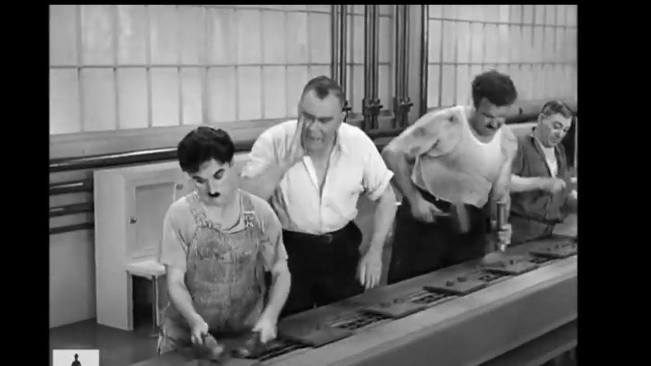 Charlie Chaplin - Factory Scene - Modern Times (1936) - YouTube
