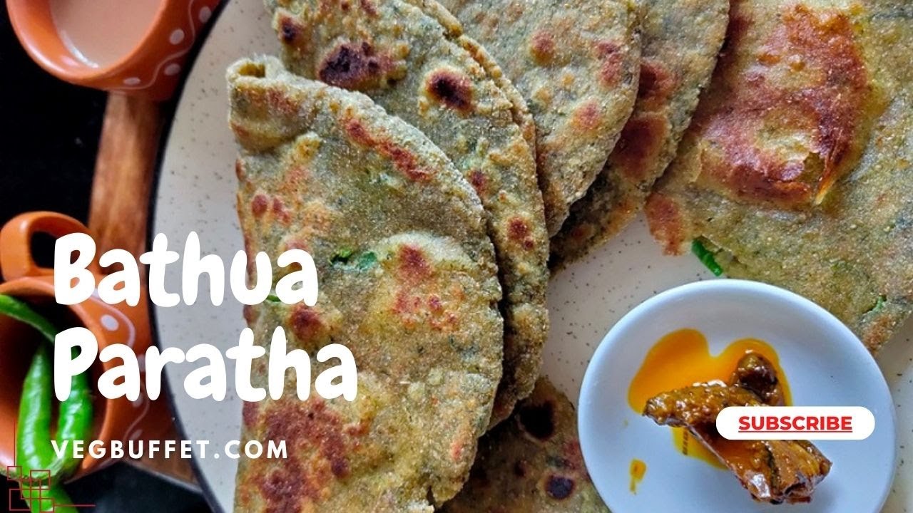 Bathua Paratha Recipe - How To Make Bathua Paratha-Indian Flatbread # ...