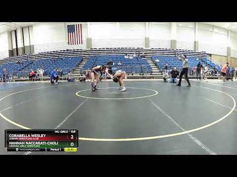2024 Kids Folkstyle Nationals: Hannah Naccarati Cholo vs Corabella Wesley: 108 Ibs WM14U 5th Place