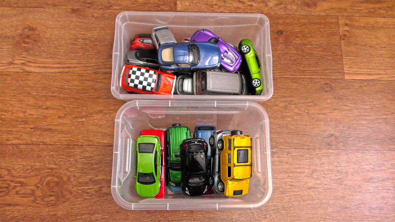 Boxes Full of Different Cars in 4k Video - YouTube