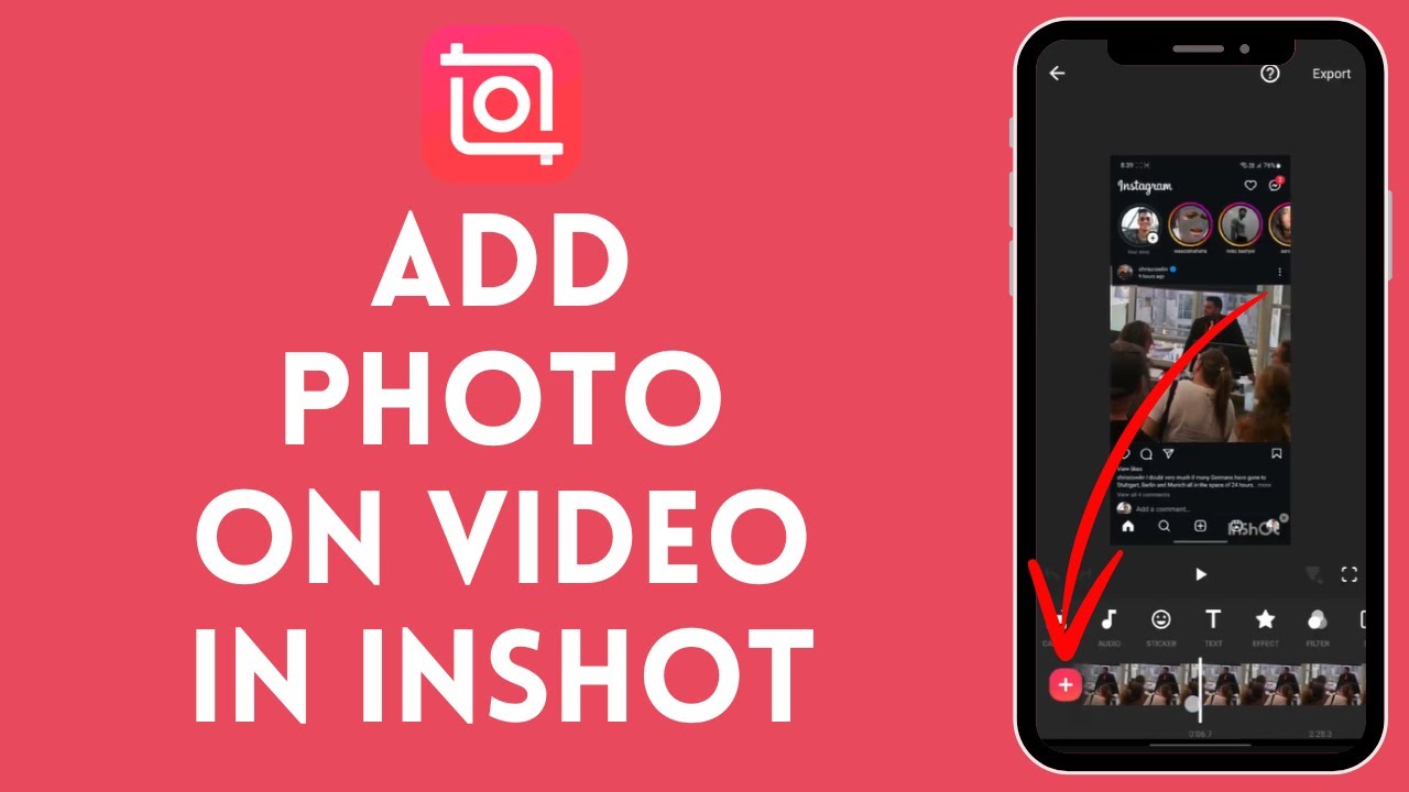 How To Add Photo To Video On InShot 2024 | InShot Tutorial - YouTube