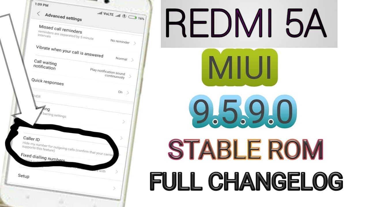 Redmi 5A MIUI 9.5.9.0 Stable Rom Full Changelog - YouTube