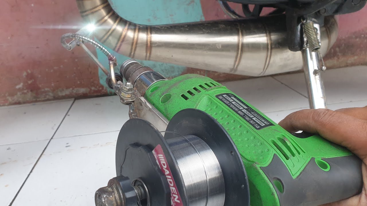 welding amazing using electric drill machine welding mig flux for ...