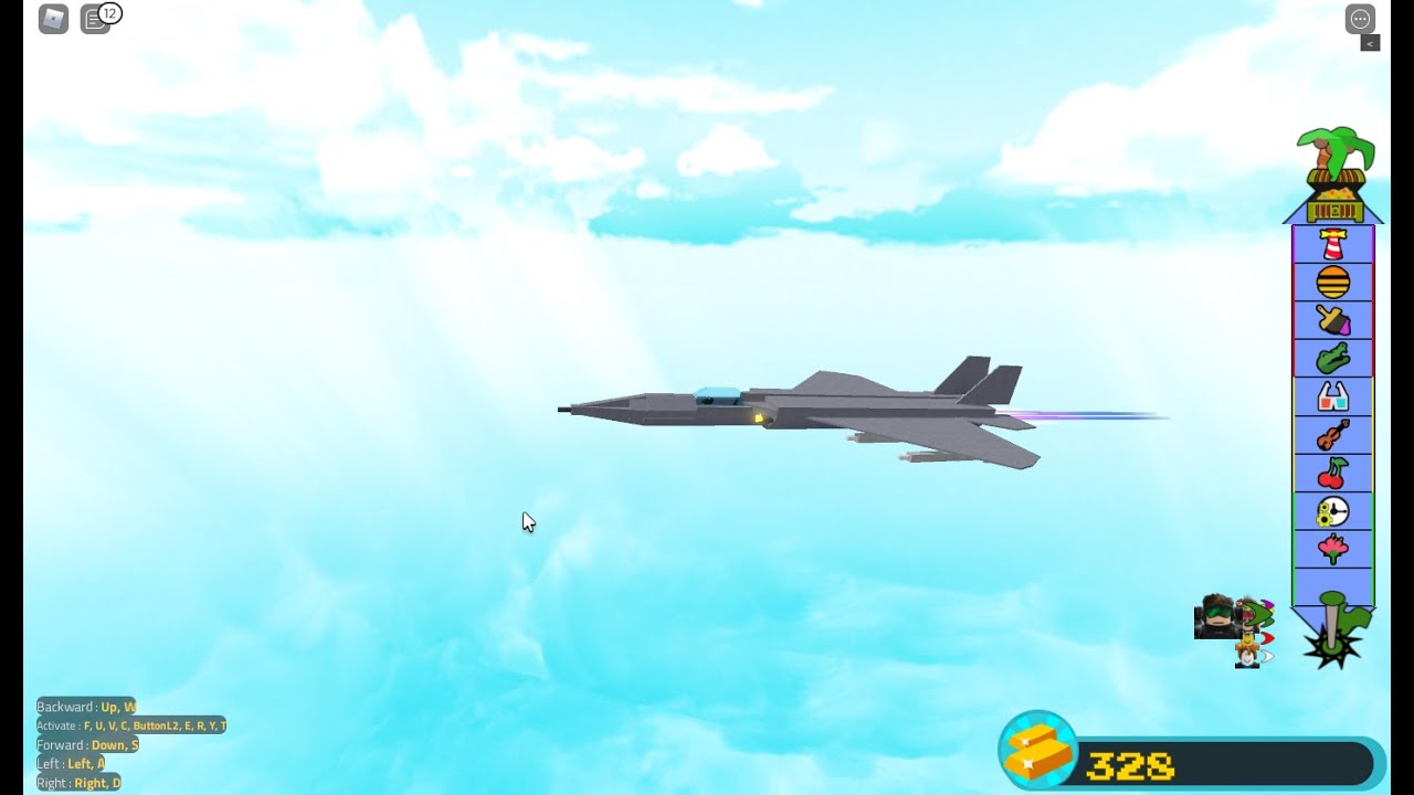 Roblox Build a Boat:Jet fighter - YouTube
