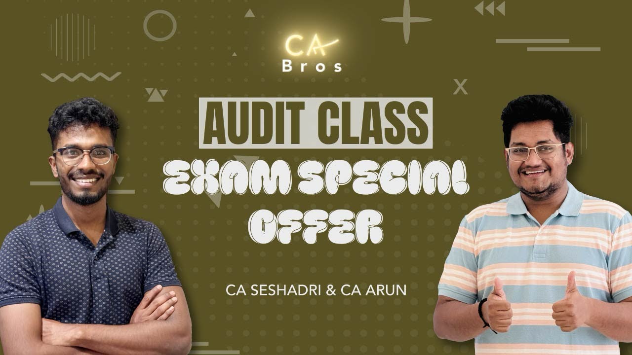 AUDIT CLASS EXAM SPECIAL OFFER - YouTube