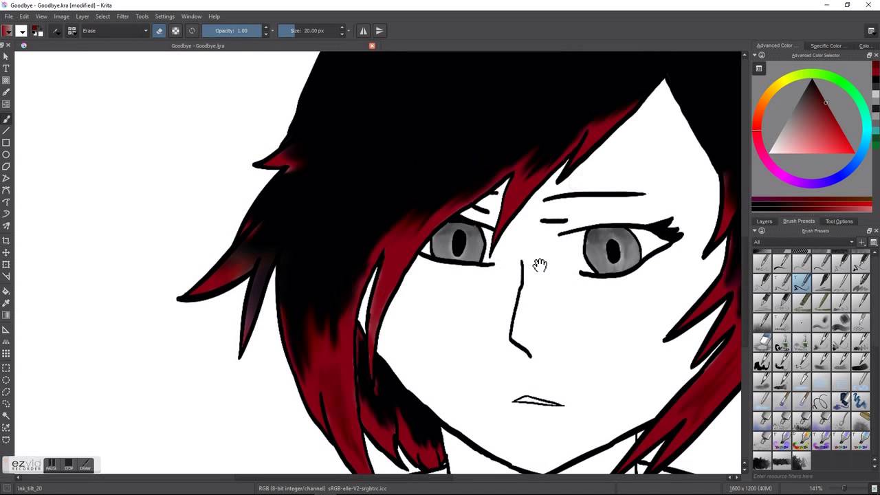 RWBY: Ruby Rose Speedpaint - YouTube