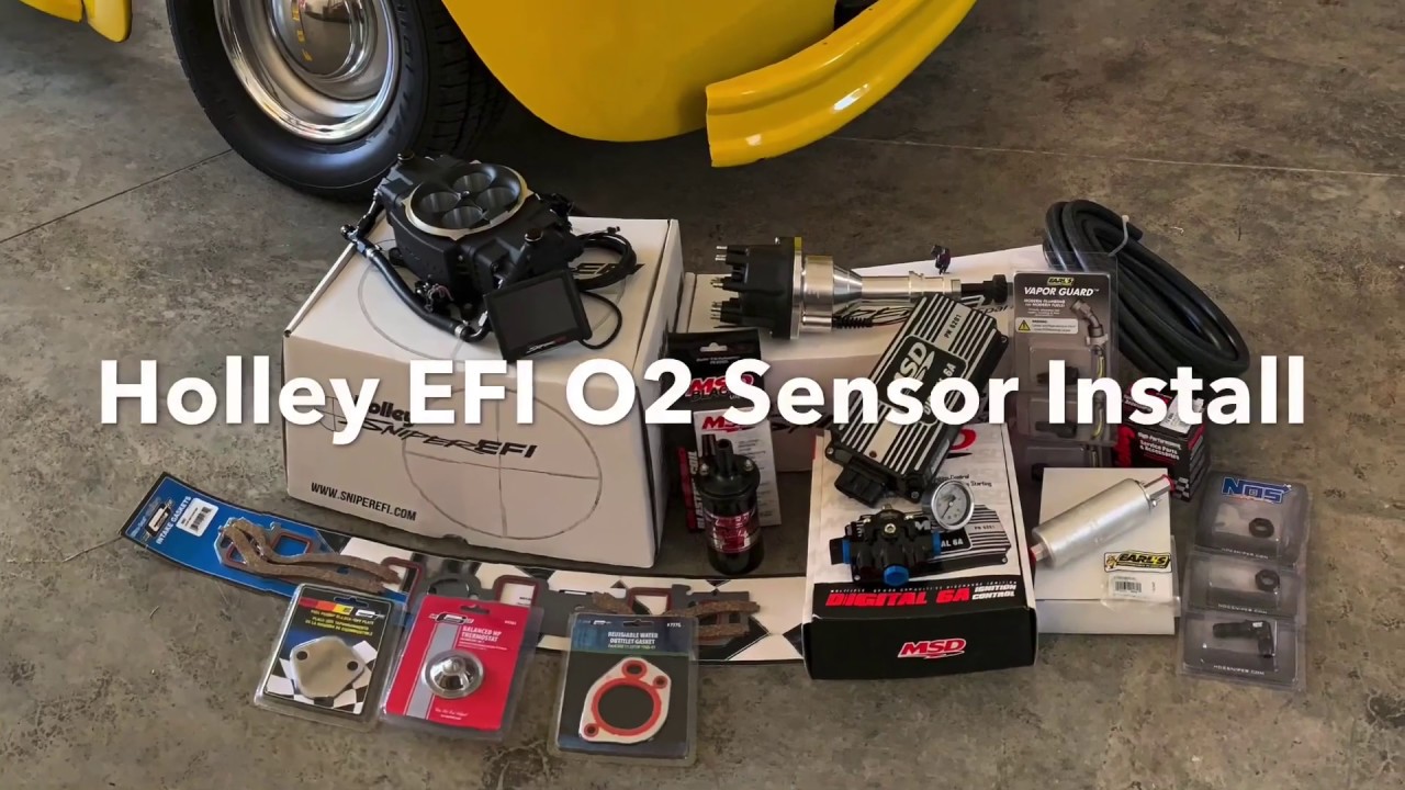 Holley EFI Sniper O2 Sensor Install - YouTube
