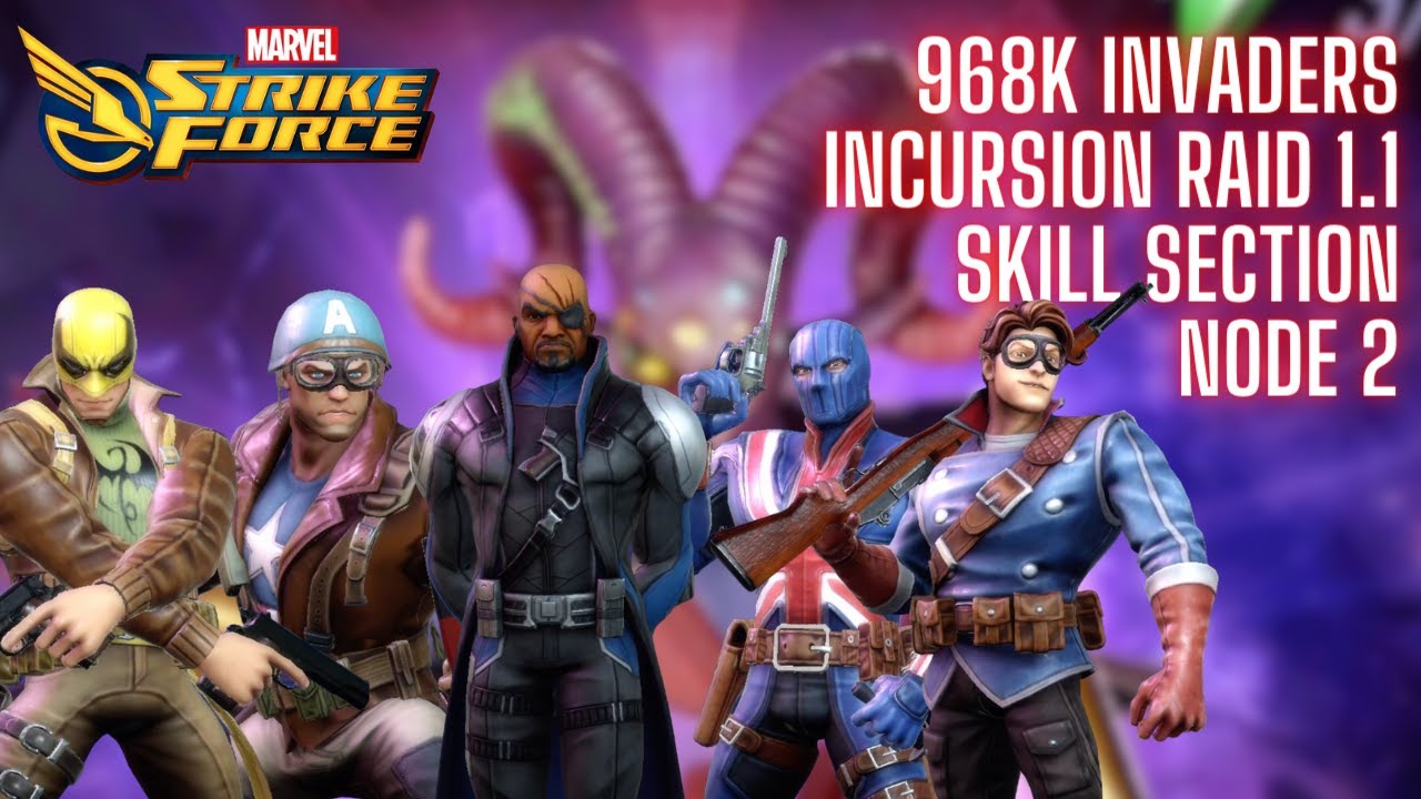 First Look at Incursion Raids 1.1 Skill Node 2 Difficulty 1 Marvel ...