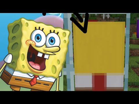 How to make spongebob banner in Minecraft - YouTube