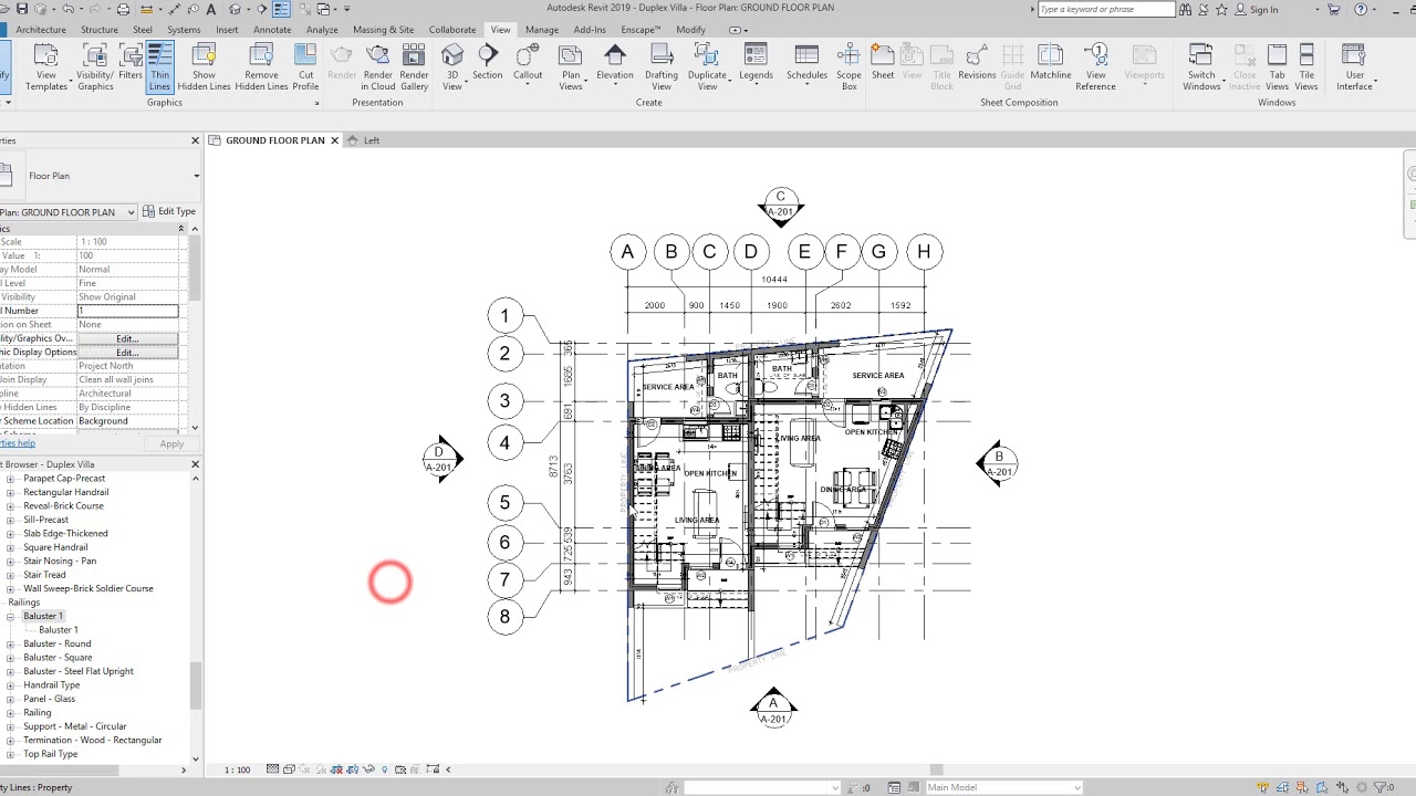 Baluster Family in Revit - YouTube