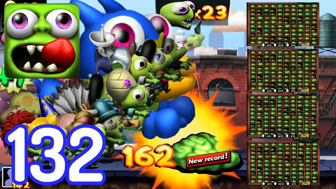 Zombie Tsunami-(Gameplay 132)-Nuevo Récord 162 Cerebros - YouTube