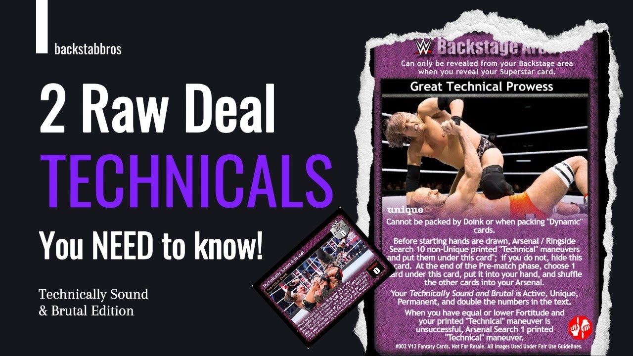 2 Raw Deal Technical Cards you NEED to know! - YouTube
