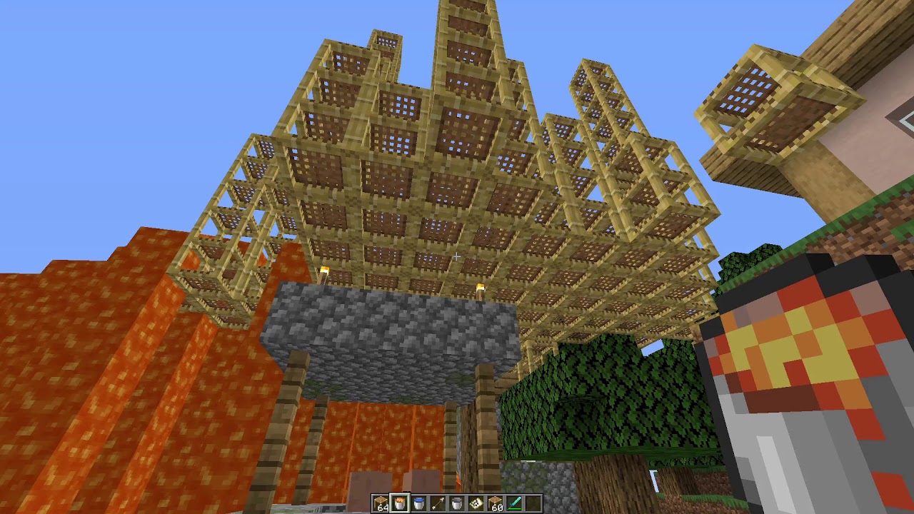 MINECRAFT BURNING VILLAGERS - YouTube