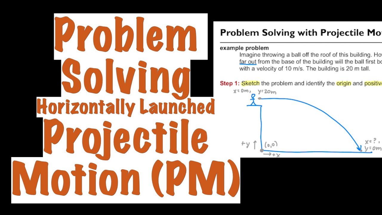 How to Solve a Problem Involving a Projectile Launched Horizontally - YouTube