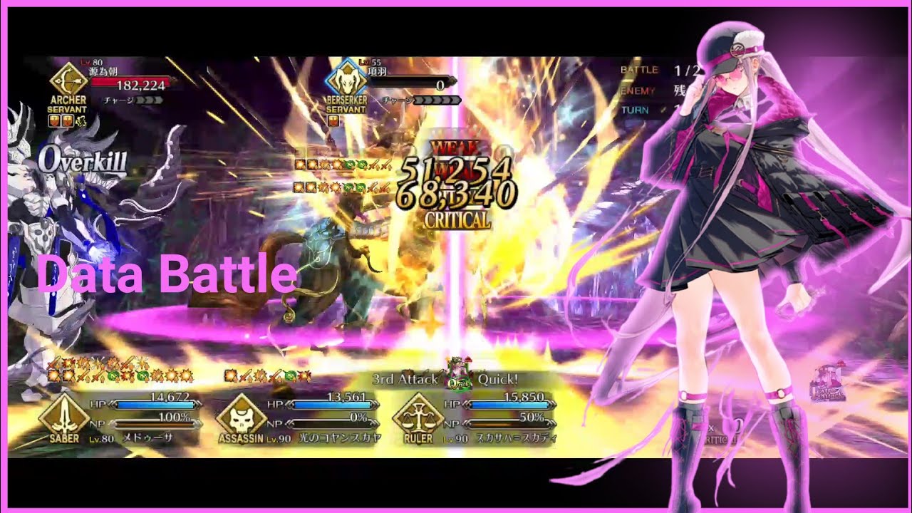 [FGO] Data Battle Ft Medusa Saber - YouTube
