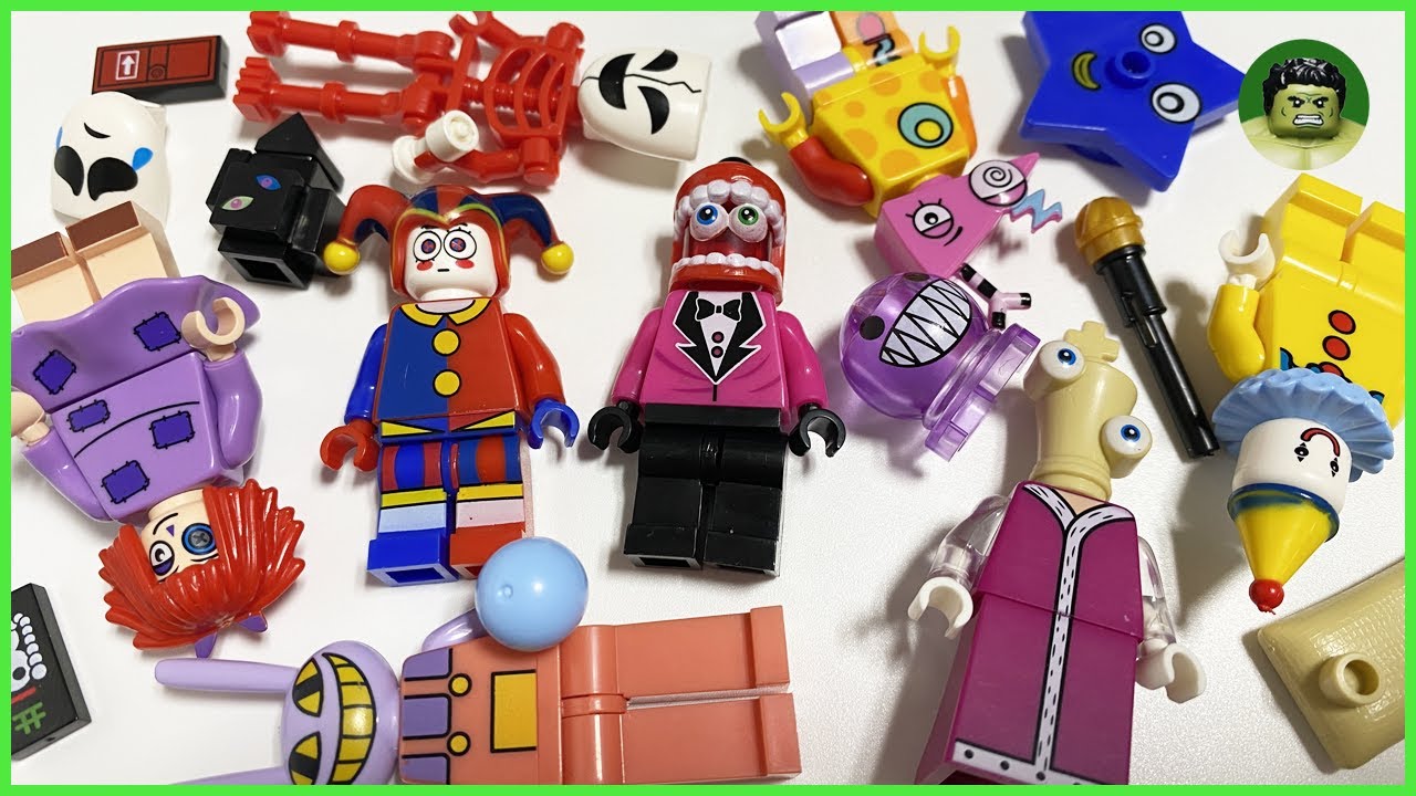 LEGO The Amazing Digital Circus Unofficial Lego Minifigures - YouTube