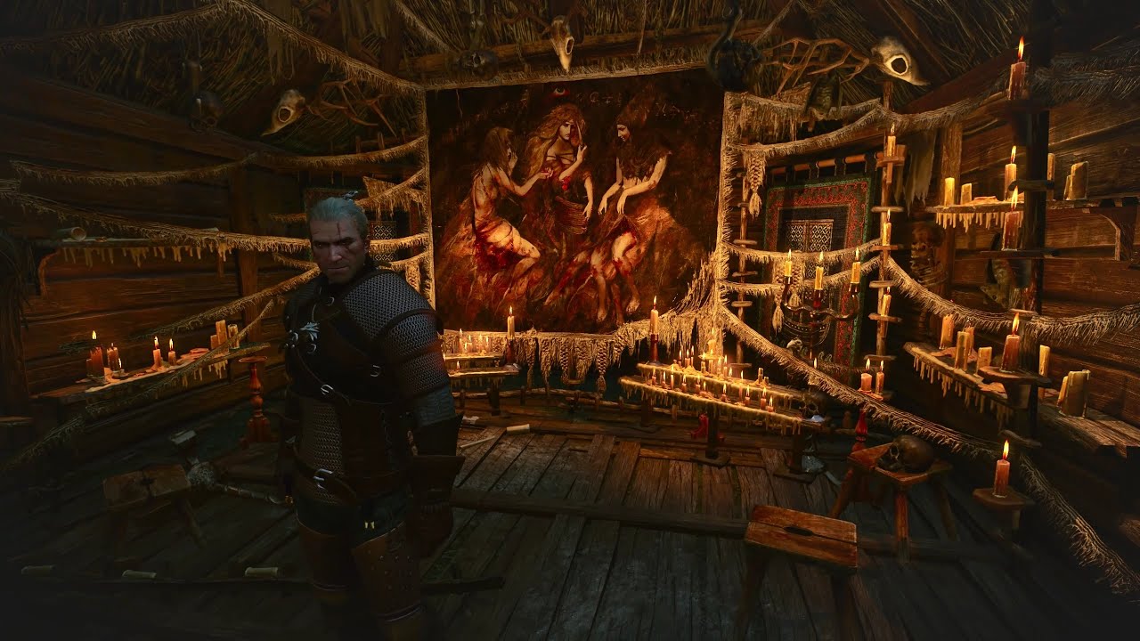 The Witcher 3 The Swamp Moiras Witches Main Mission 1440p - YouTube