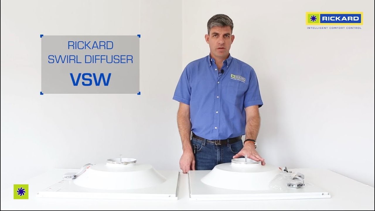 Rickard Air VSW Swirl Diffuser - YouTube