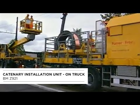 BM Z921 |Catenary Installation Unit on rail/road truck | ZECK - YouTube