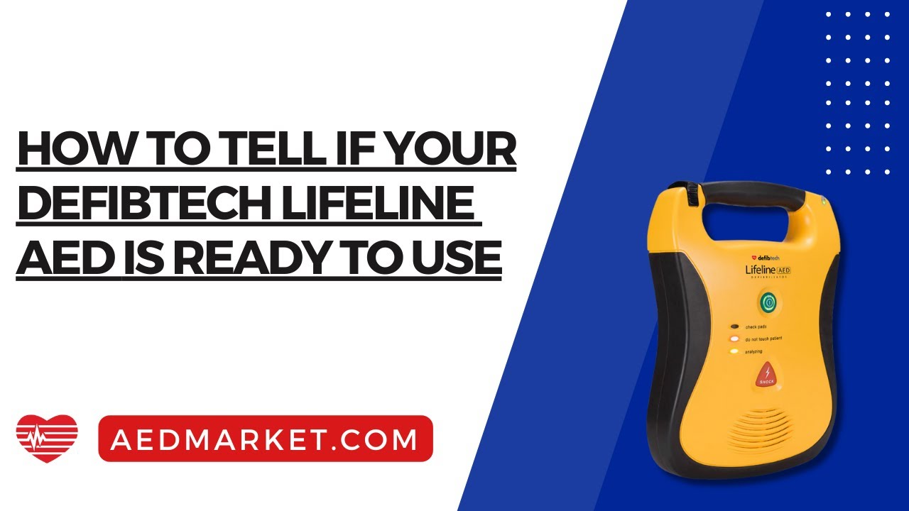 How To Tell If Your Defibtech Lifeline AED Is Ready To Use - YouTube